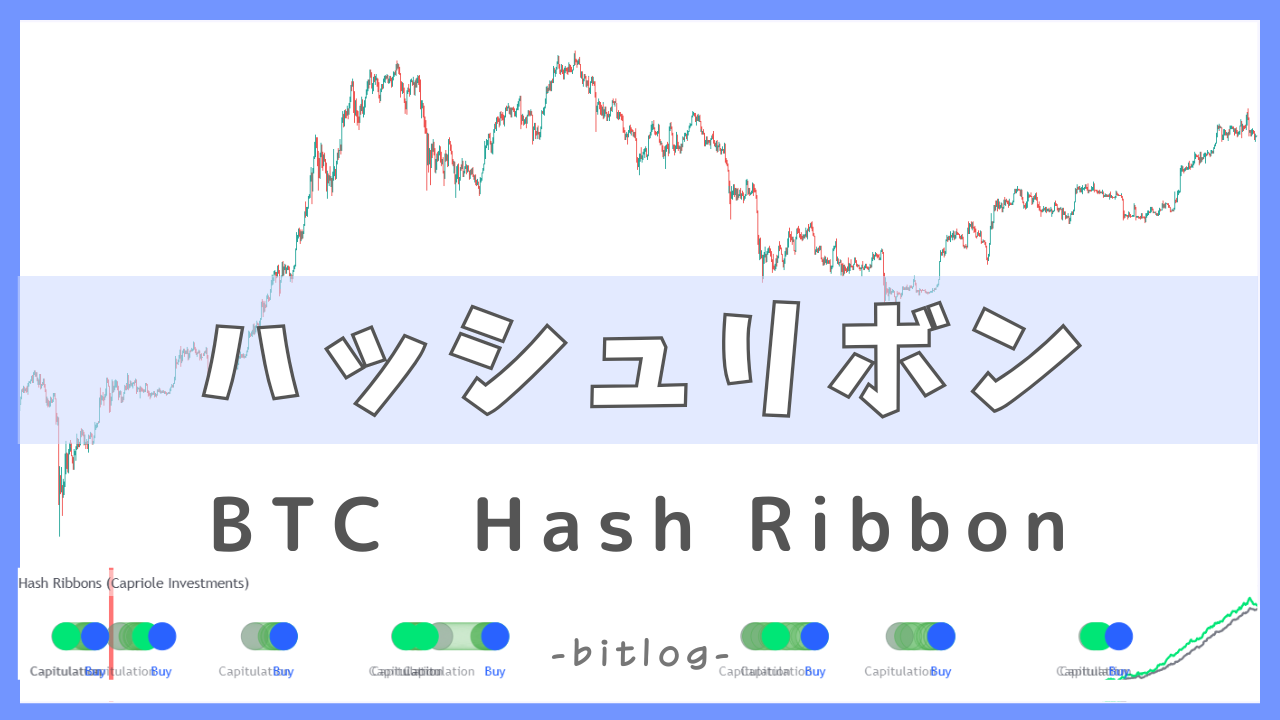 ハッシュリボンとは？点灯でビットコイン上昇？仕組みや見方徹底解説 | Bitlog